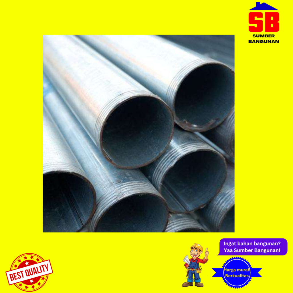 Jual PIPA BESI GALVANIS 2" 2 INCH MEDIUM | Shopee Indonesia