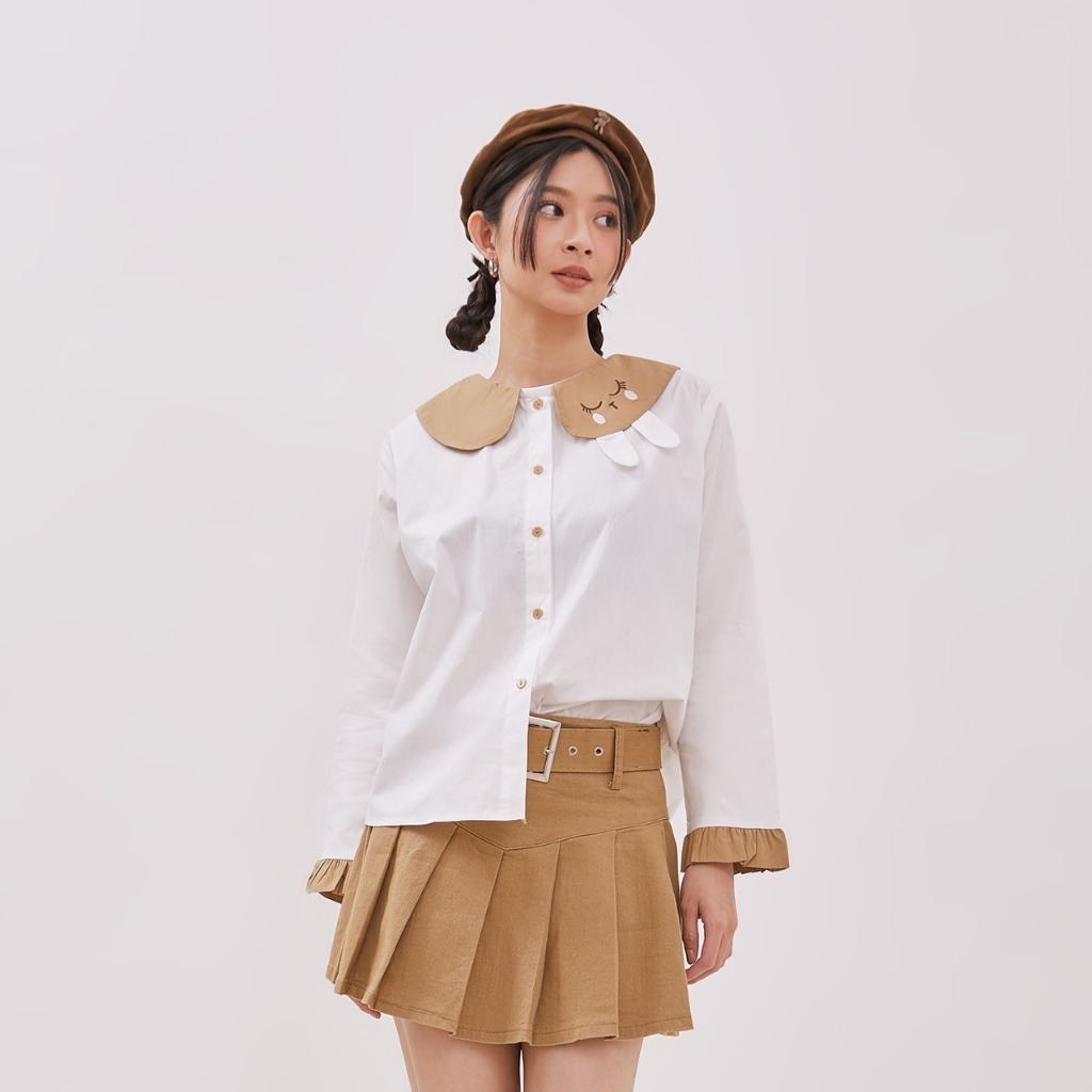 Jual Bunny Brownie Blouse 023 | Wilexa official | Kemeja Wanita ...