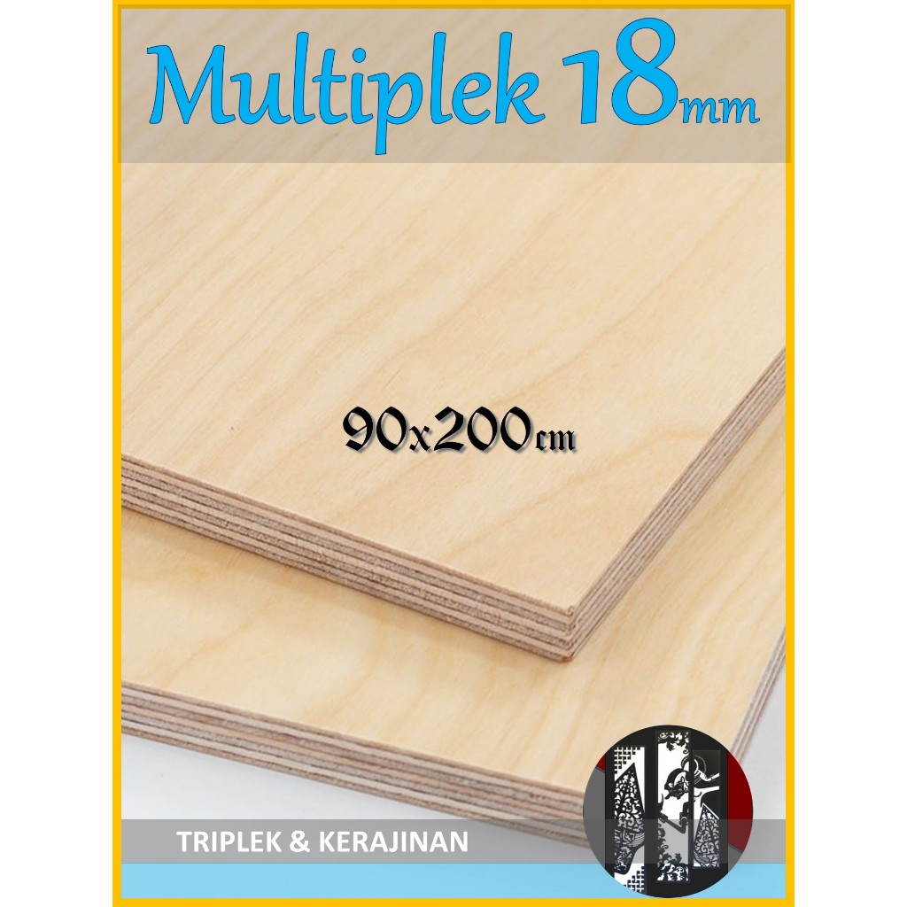 Jual Triplek 18mm 90x200 cm Multiplek MDF Melamin Blokmin Blokboard 18 ...