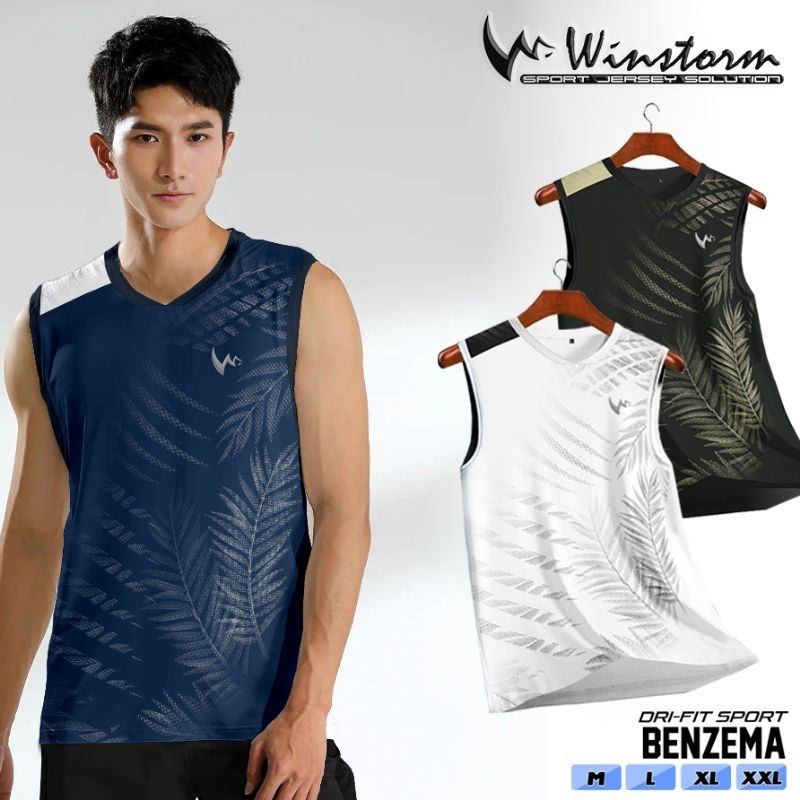 Jual Winstorm Singlet RF Baju Olahraga Dewasa Baju Badminton Kaos Bulutangkis Lekbong Jersey ...