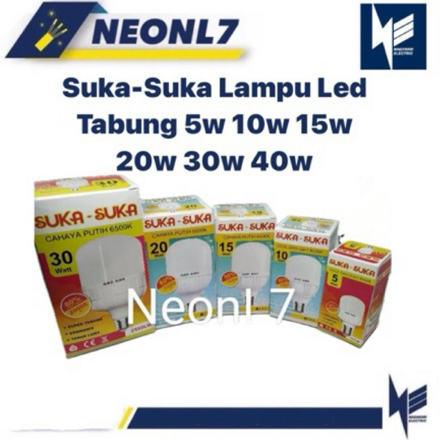 Jual SUKA SUKA LAMPU LED TABUNG KAPSUL 5W 10W 20W 30W 40W | Shopee Indonesia