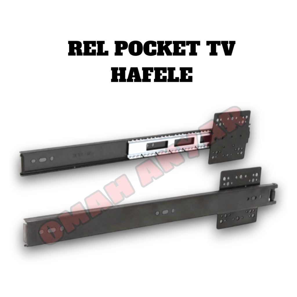 Jual Rel Lemari TV Pocket Door Salib Hafele HAF 40, 45, 50 dan 55cm ...