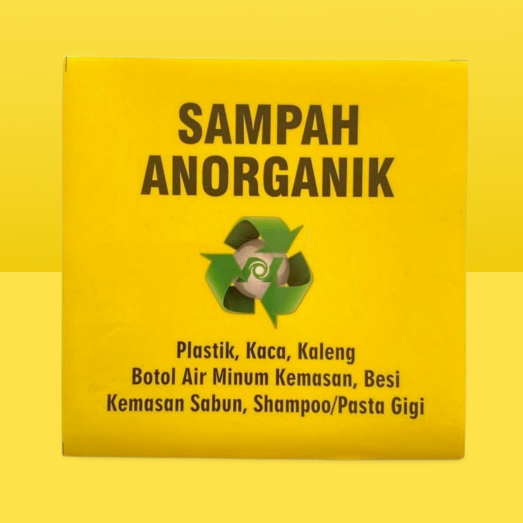 Jual Stiker Sampah Anorganik Chromo | Stiker Untuk Tempat Sampah ...