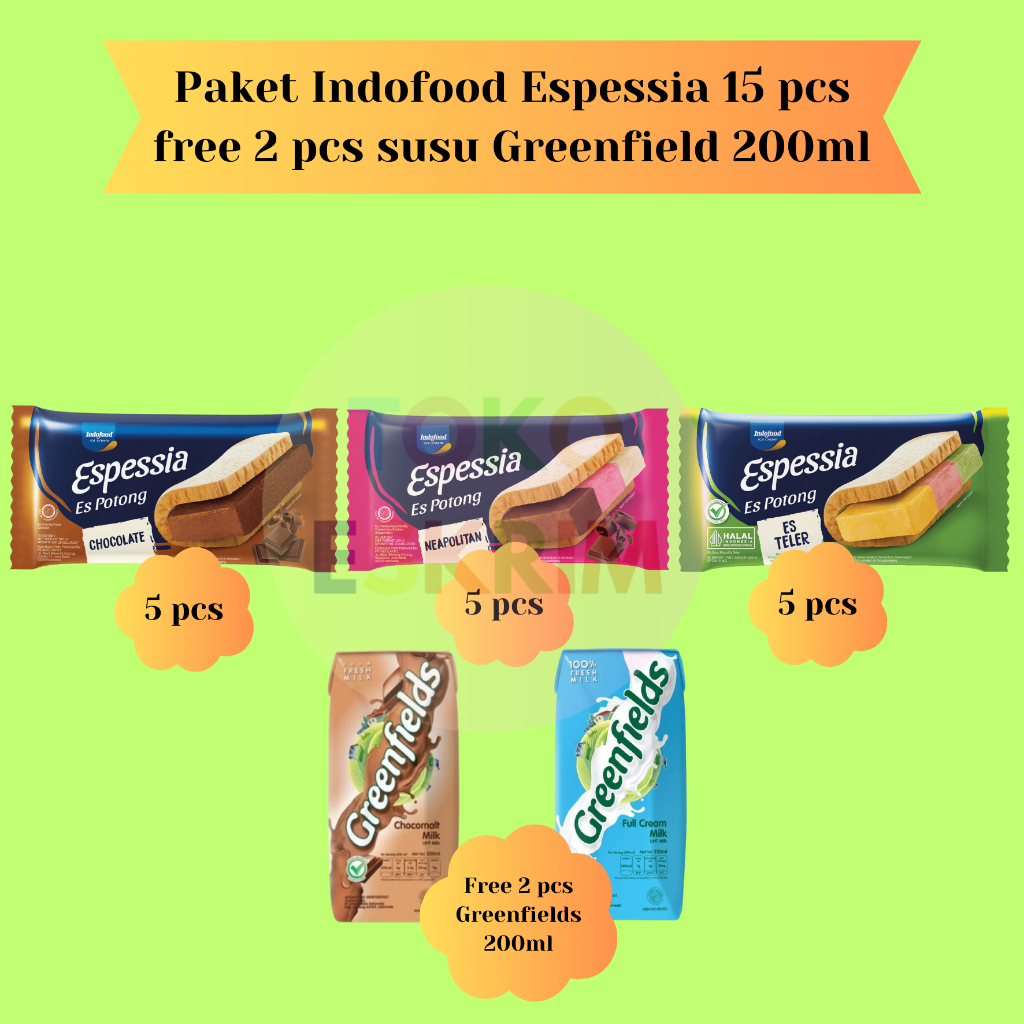 Jual Paket Indofood Ice Cream Espessia 15 pcs | Shopee Indonesia