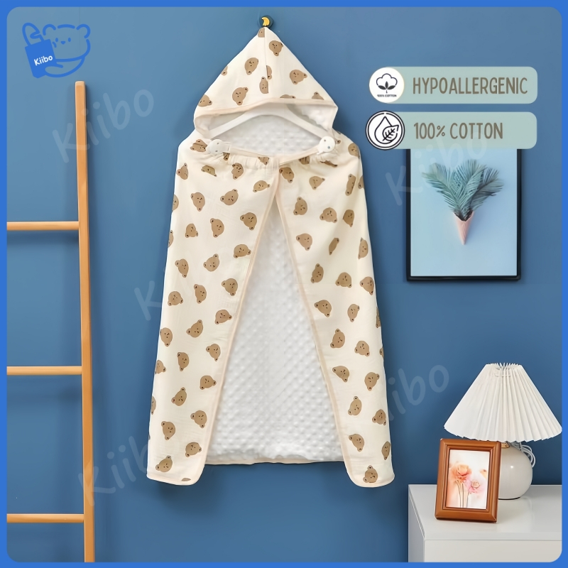 Jual Selimut Baby Blanket Dot Doted Minky Beludru Hoodie Hooded Topi ...