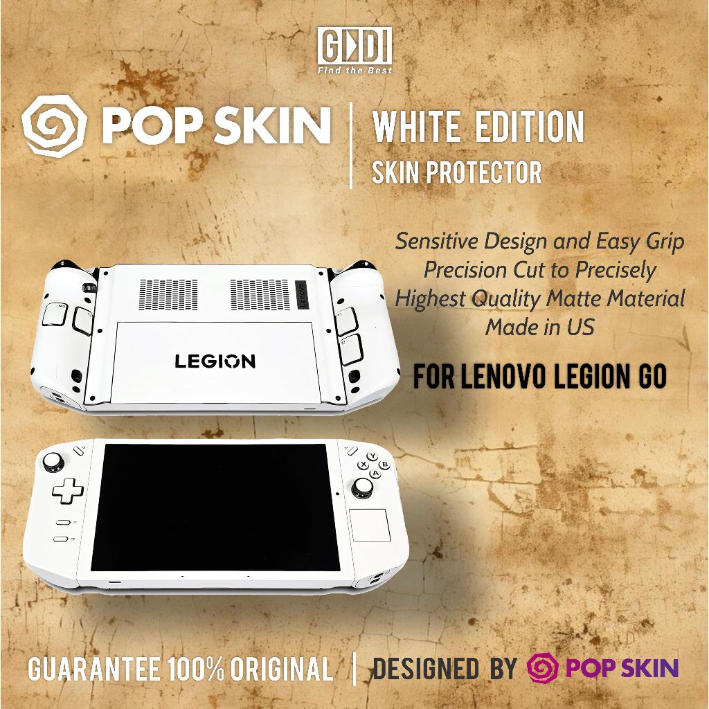 Jual Lenovo Legion Go Matte Skin White Edition Design by POP SKIN Full ...