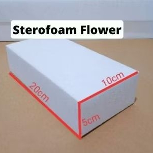 Jual Styrofoam buket bunga ukuran 20x10x5 (4PCS) busa buket dekorasi ...