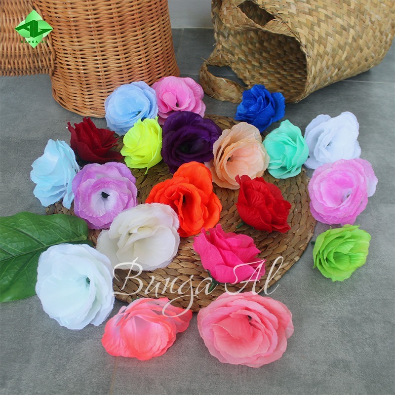 Jual Kepala bunga mawar kuntum hias artificial B8040 mawar artificial ...