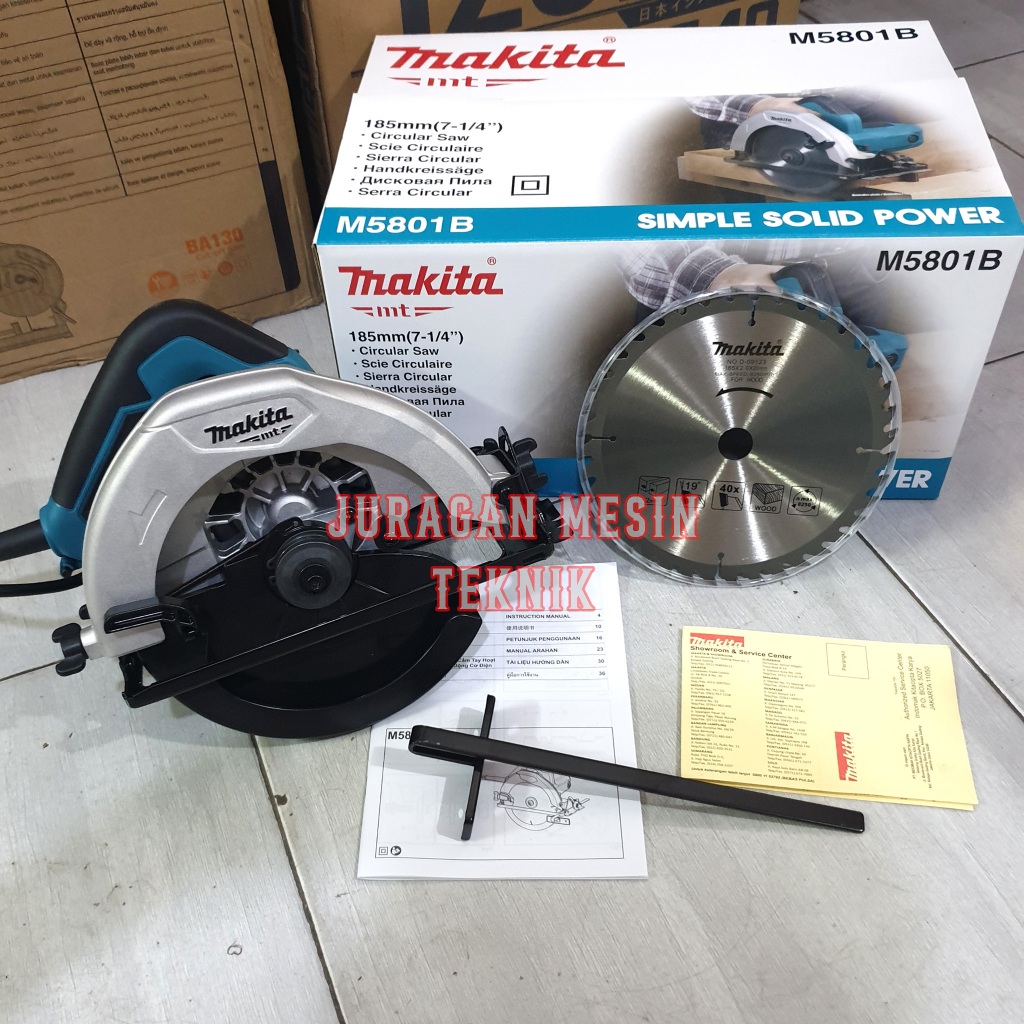 Jual Circular Saw Makita M5801B 7 Inch - Mesin Serkel Kayu | Shopee ...