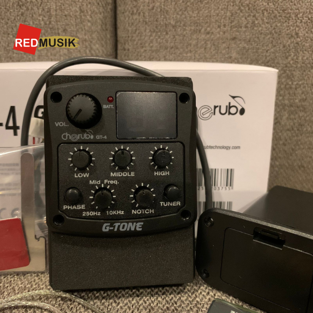 Jual Equalizer Preamp Gitar Akustik Cherub G Tone GT 4 GTone Cherub GT4 Pickup Spull | Shopee ...