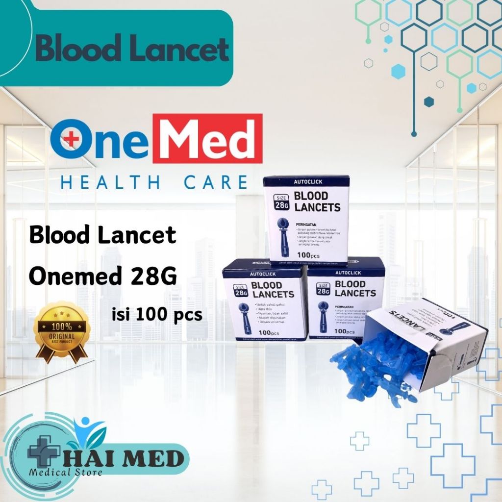 Jual lancets 28 G Onemed isi 100 | Shopee Indonesia