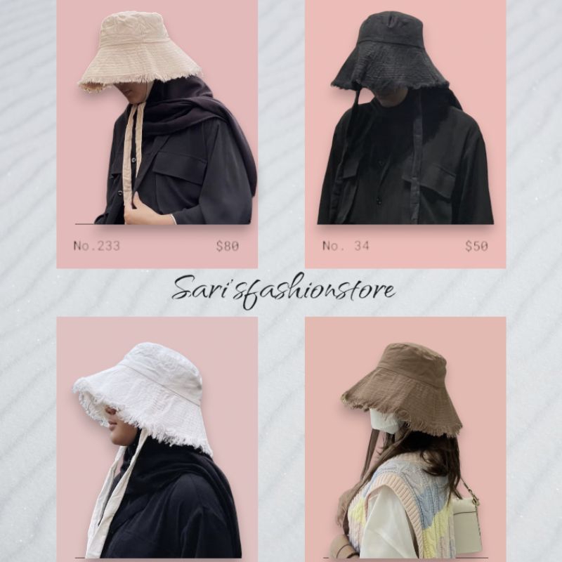 Jual SFS- WIDE BUCKET HAT RAWIS/TOPI KEKINIAN/ TOPI SELEBGRAM | Shopee ...