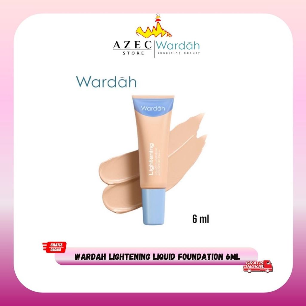 Jual Wardah Lightening Liquid Foundation 6ML | Shopee Indonesia