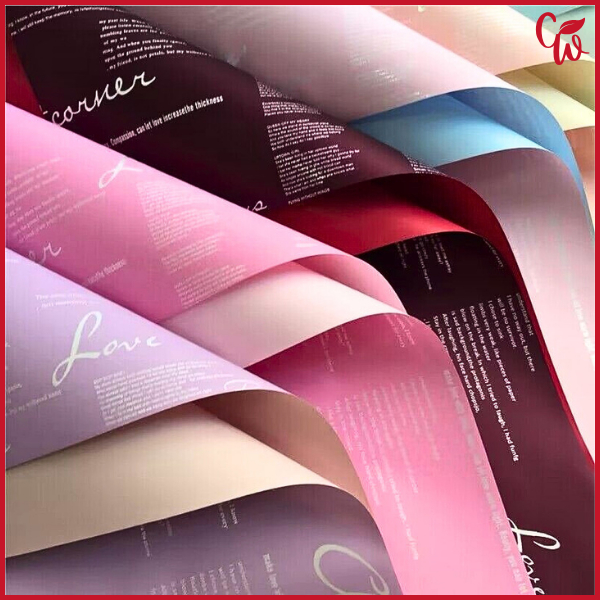 Jual Kertas Buket Bunga Kertas Cellophane Flower Wrapping Hand Bouquet ...