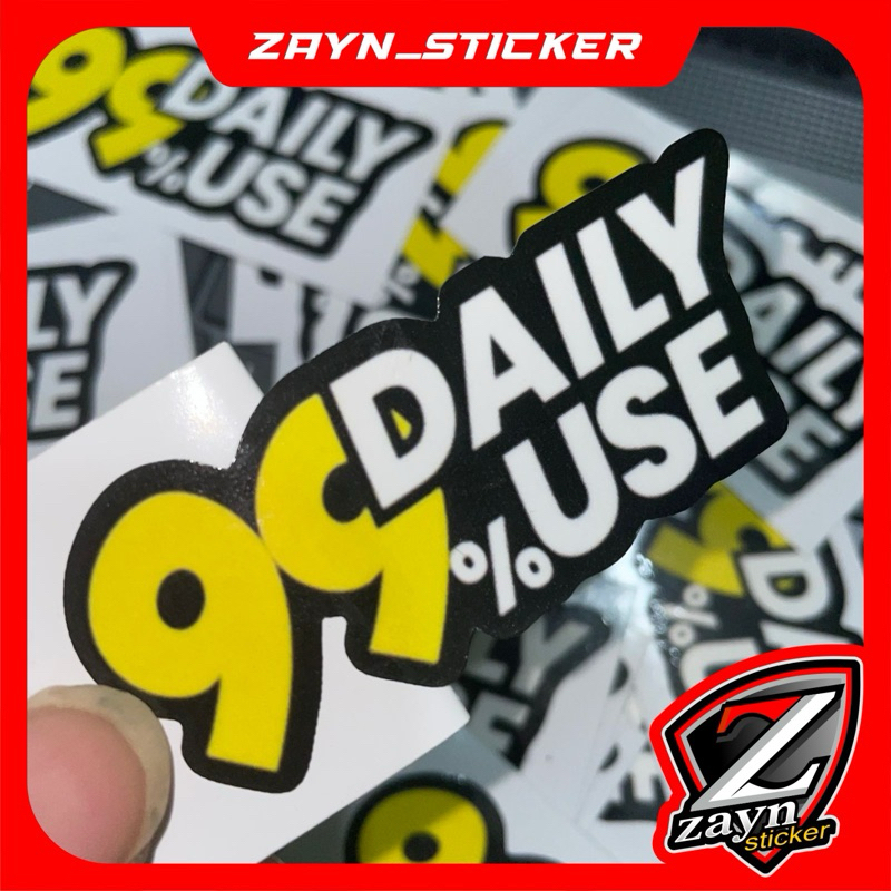 Jual sticker/stiker 99% dailyuse 037 | Shopee Indonesia