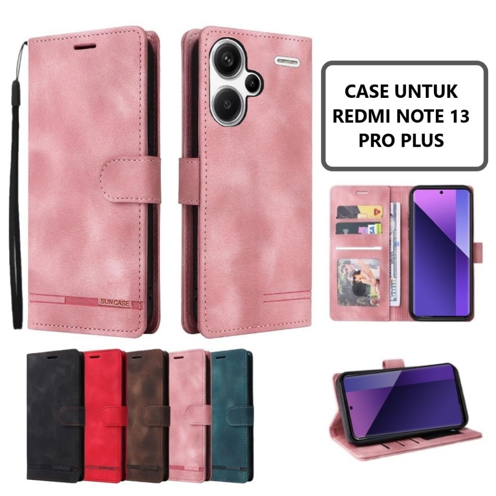 Jual Casing REDMI NOTE 13 PRO PLUS 5G model flip buka tutup case kulit ...