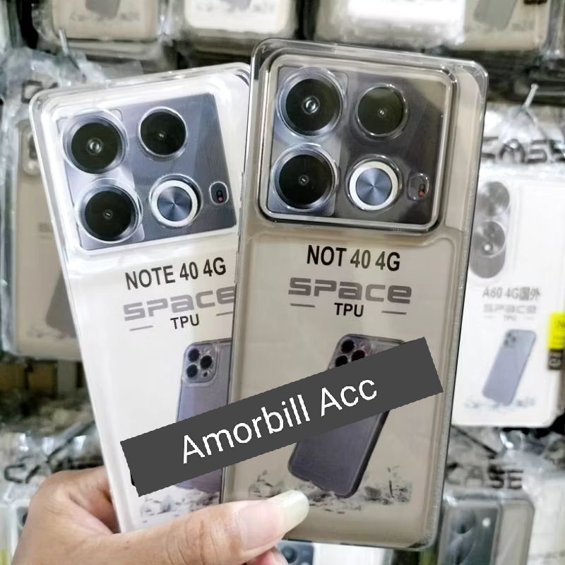 Jual softcase Infinix NOTE 40 4G/ NOTE 40 PRO 4G/5G Silikon Clear Black ...
