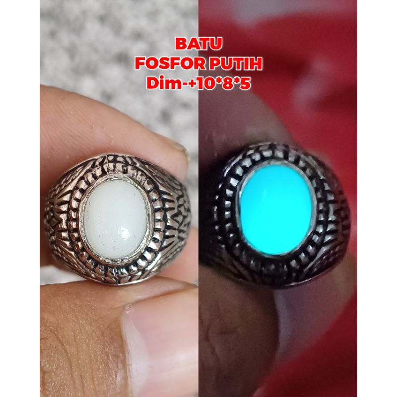 Jual BATU PERMATA FOSFOR PUTIH MENYALA DALAM GELAP | Shopee Indonesia