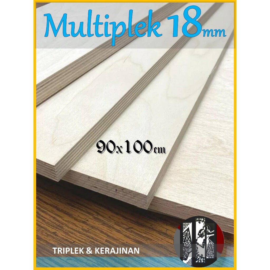 Jual Triplek 18mm 90x100 cm Multiplek MDF Melamin Blokmin Blokboard 18 ...