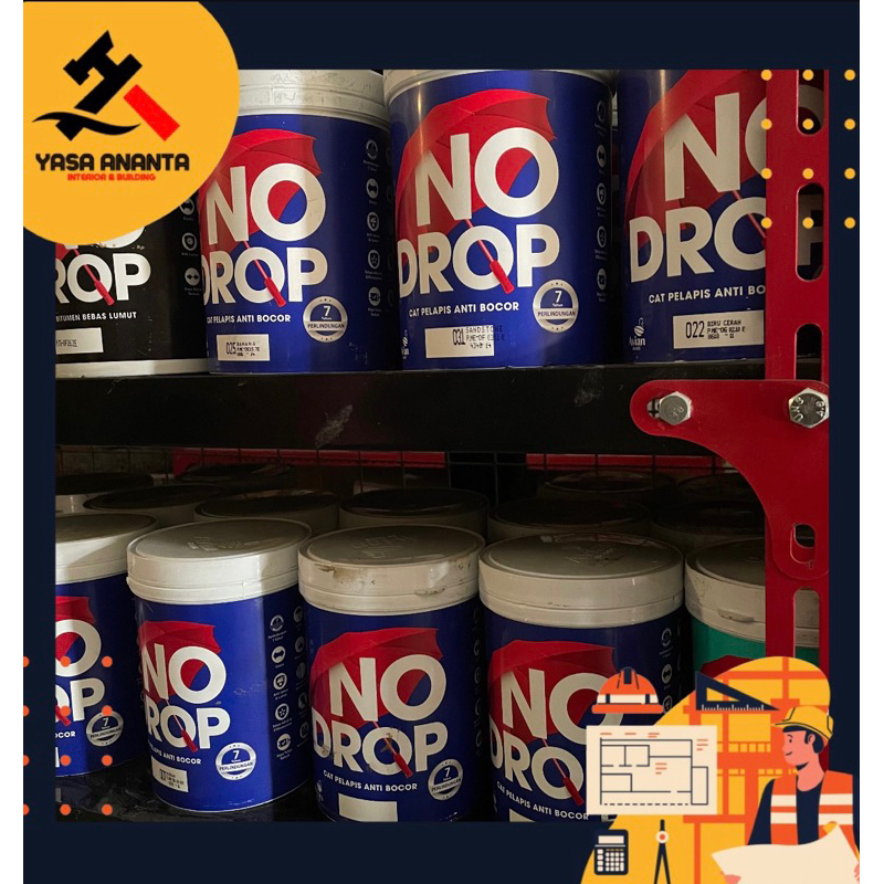 Jual CAT PELAPIS ANTI BOCOR NODROP 1KG AVIAN / NO DROP 1 KG / Cat cat tembok pelapis anti bocor ...