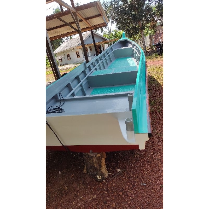 Jual Kapal Kapal Perahu Fiber Full Speed 8 Meter Lebar 1.6Meter Cocok ...