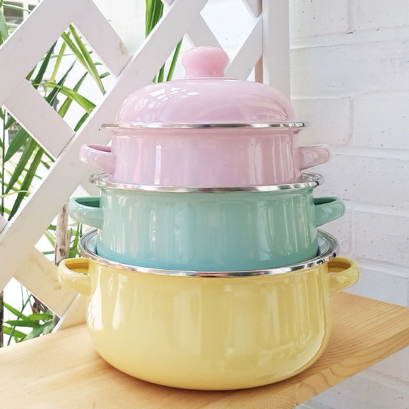 Jual HANNA Panci Set / Panci Enamel / Panci Korea | Shopee Indonesia