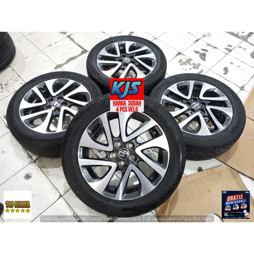 Jual Velg Mobil Copotan Bekas Ring 16 Original Sienta Pcd 5x100 + Ban 195/55 R16 Buat New Avanza ...