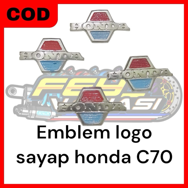 Jual LOGO EMBLEM EMBELEM SAYAP HONDA C70 DIRAL | Shopee Indonesia