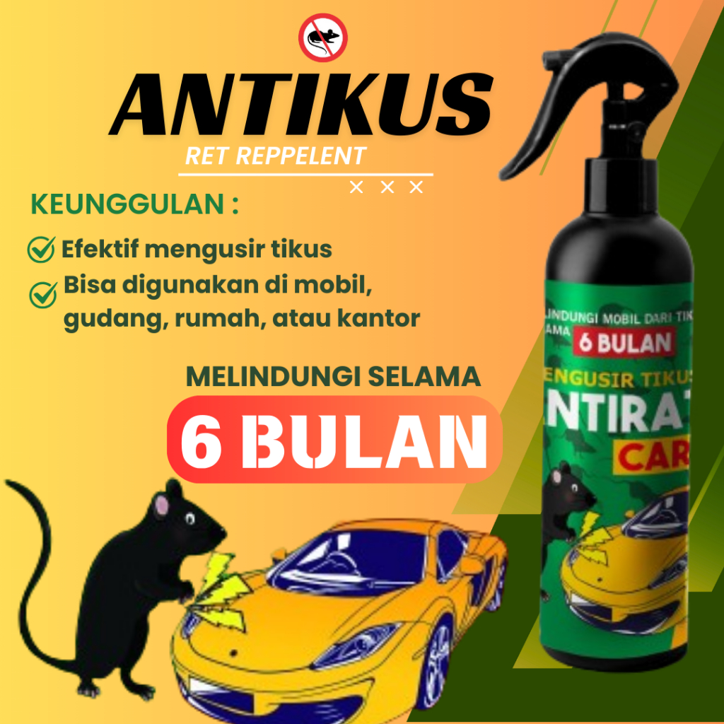 Jual Antirat Cairan Pengusir Tikus Khusus Mobil Anti Karat dan Ruangan ...