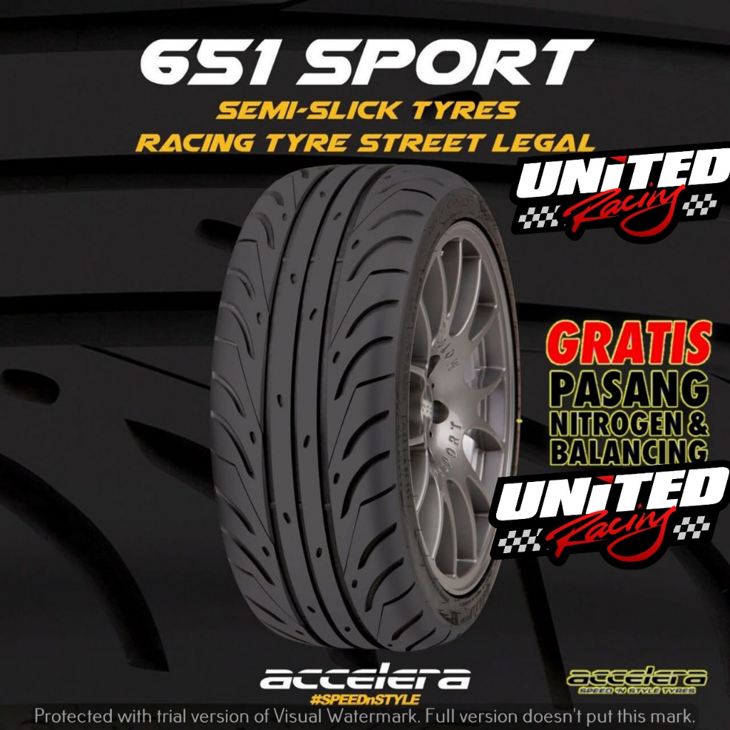 Jual BAN MOBIL SEMI SLICK RING 18 ACCELERA 651 SPORT TW 200 UKURAN 265 35 R18 TAHUN PRODUKSI ...