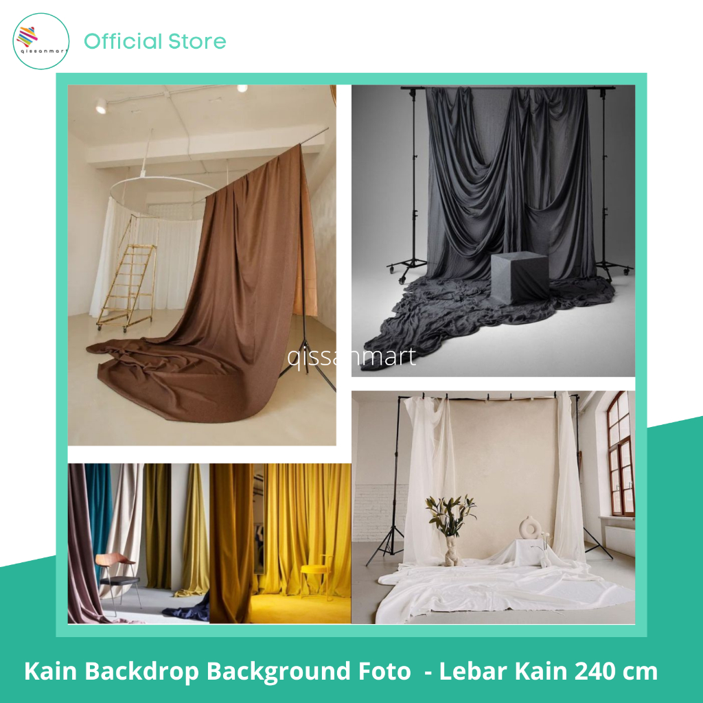Jual Kain Background Foto Studio Kain Polos Untuk Backdrop Photo Produk ...