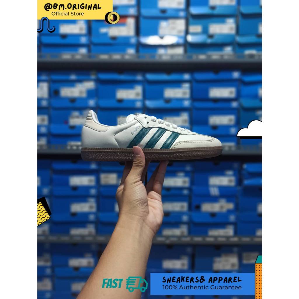 Jual Adidas Samba OG Cloud White Legacy Teal Wonder White IG1963 ...