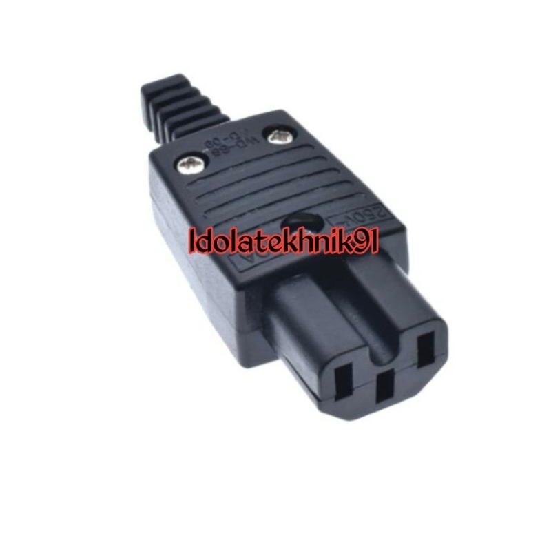 Jual Konektor C15 Female / Socket AC Komputer C15 Cewe / C15 AC Power Connector KUALITAS BAGUS ...
