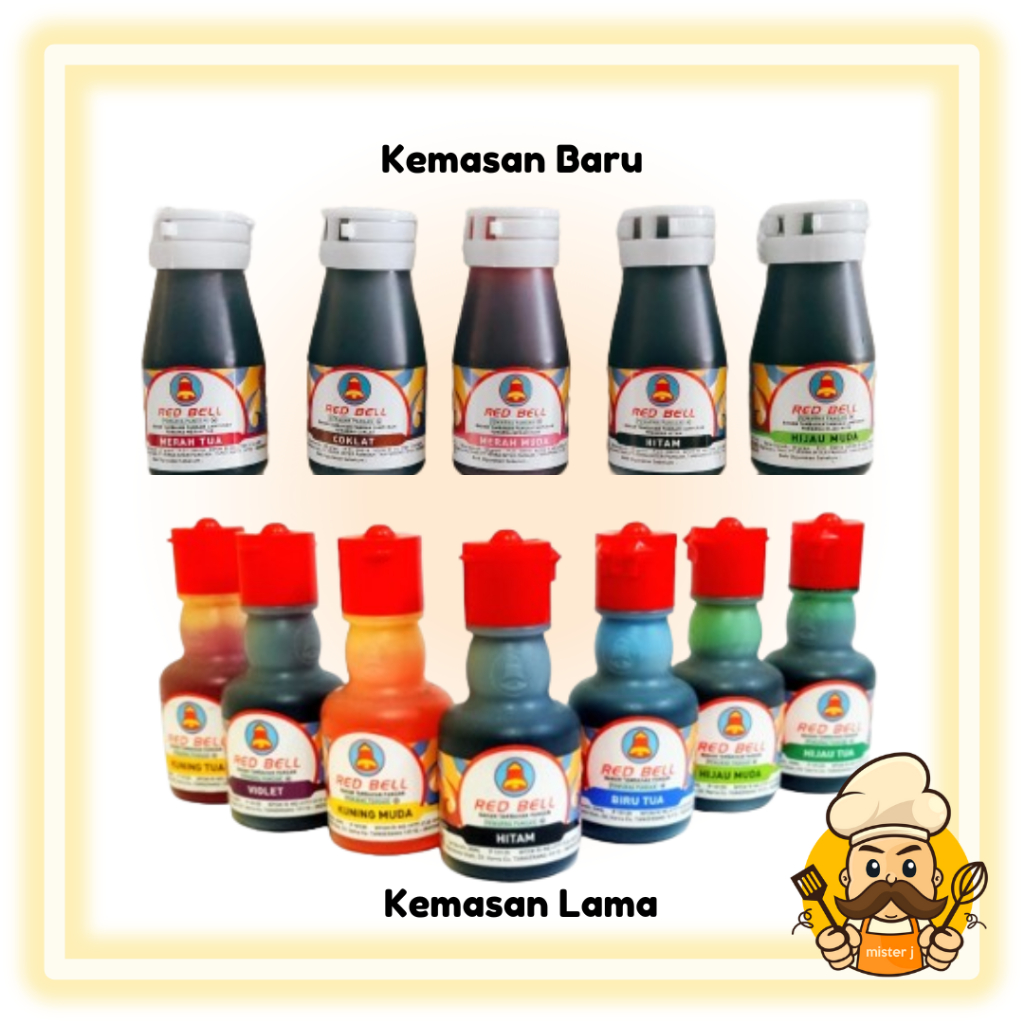 Jual PROMO B1G1 !! Pewarna Makanan Red bell 30ml | B1G1 Warna Hijau ...