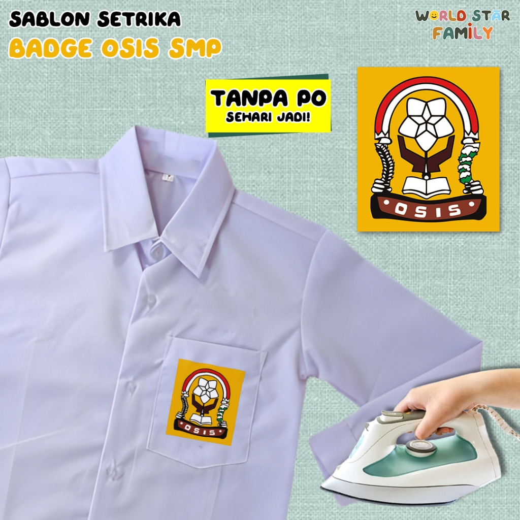 Jual Stiker Kain Sticker Sablon Setrika DTF Logo Emblem Bet Sekolah TK ...