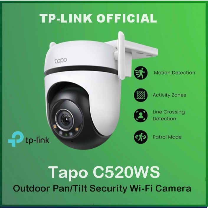 Jual TP-Link Tapo C520WS 2K QHD CCTV Outdoor Pan/Tilt Security Wi-Fi Camera | Shopee Indonesia