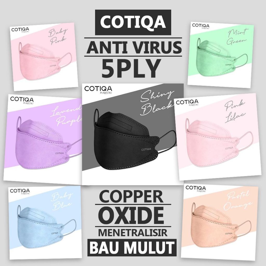 Jual masker KF94 5PLY Cotiqa Copper Oxide | Shopee Indonesia
