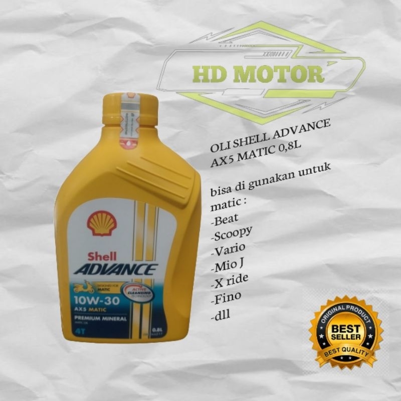 Jual Oli Shell Advance Ax5 Matic 10W-30W | Shopee Indonesia