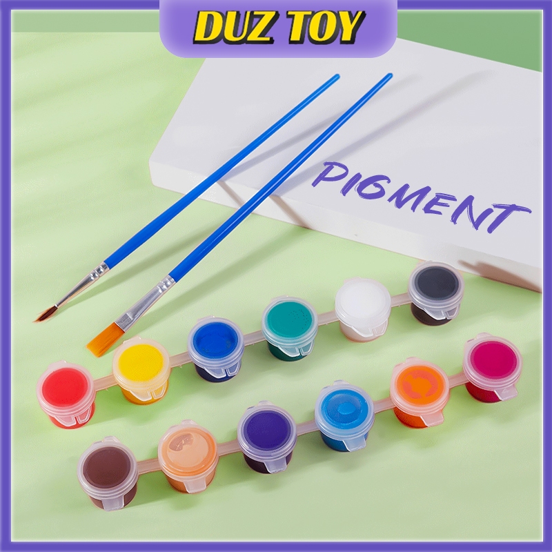 Jual Cat akrilik Set 6 Warna 12 Warna/Cat Akrilik Kanvas Lukisan Kanvas ...