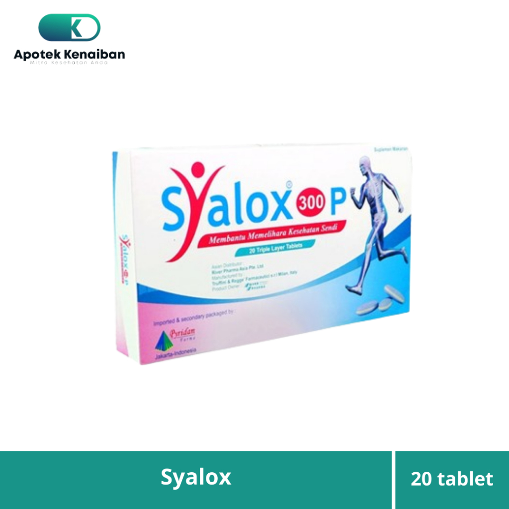 Jual SYALOX 300P BOX 20 TABLET / SUPLEMEN KESEHATAN TULANG & SENDI ...
