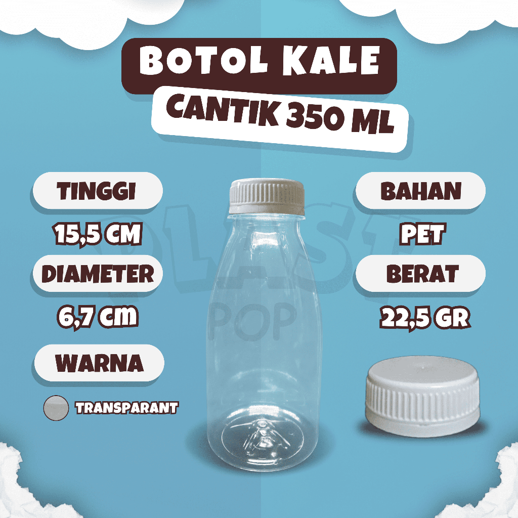Jual (Instant & Same Day) Botol Kale Cantik 350 ml / Cantik 350 ml / Jus 350ml / PET 350ml ...