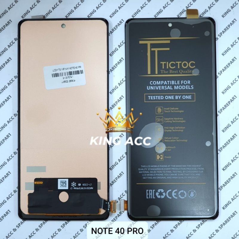 Jual LCD TOUCHSCREEN INFINIX NOTE 40 PRO 4G / X6850 / NOTE 40 PRO 5G ...
