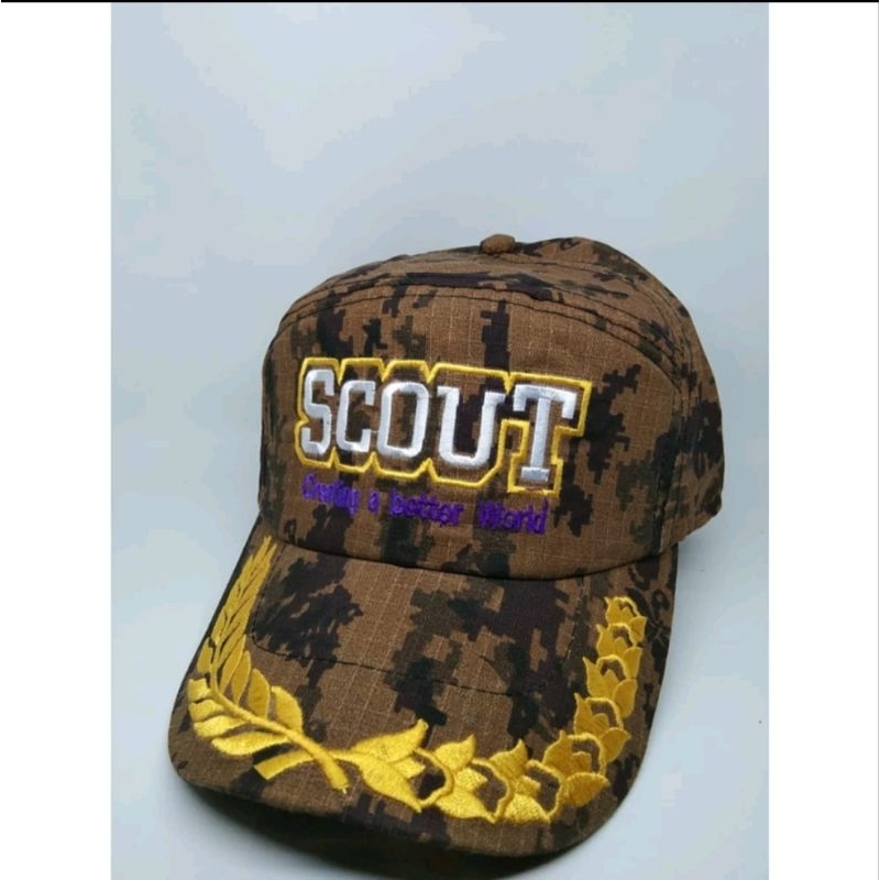 Jual Topi loreng pramuka scout putih bahan ripstop premium | Shopee ...
