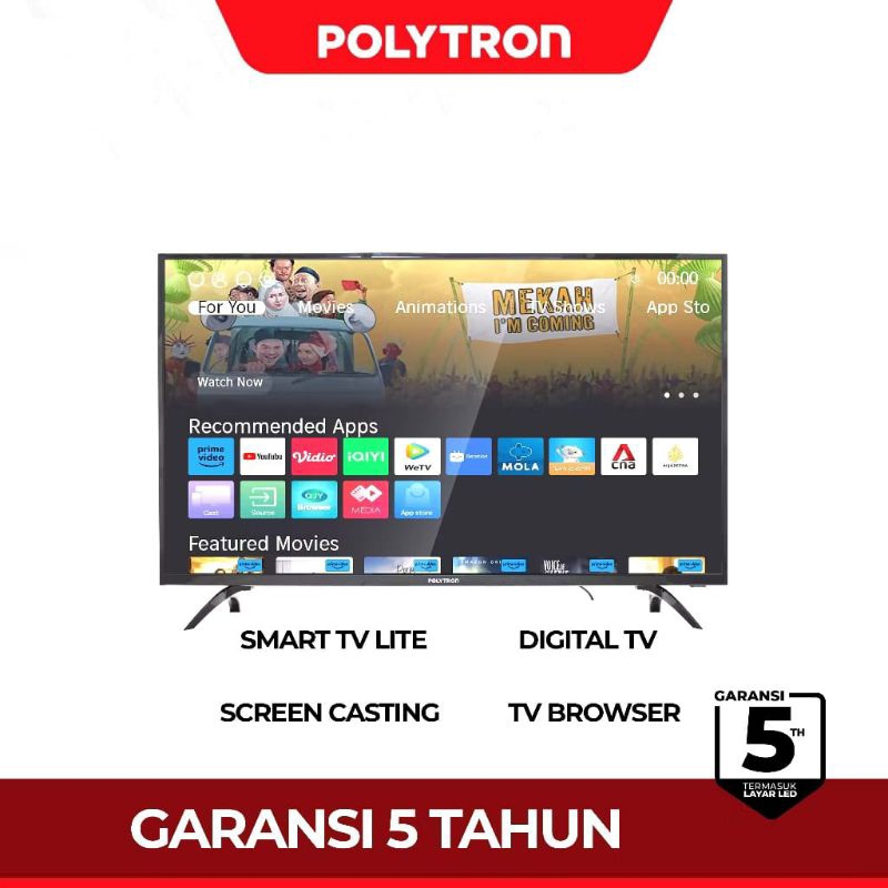 Jual Smart TV LED POLYTRON 43"inch FHD PLD-43CV8869 | Shopee Indonesia