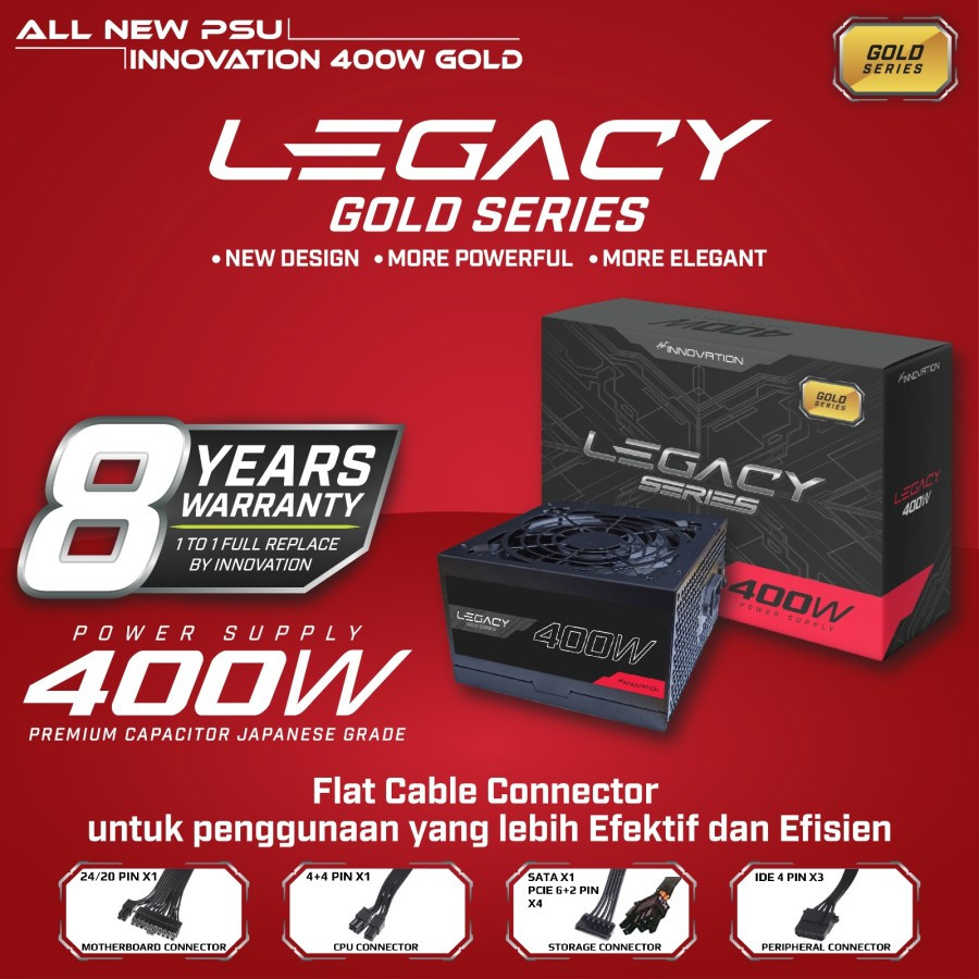 Jual PSU INNOVATION LEGACY GOLD SERIES 400W | Shopee Indonesia