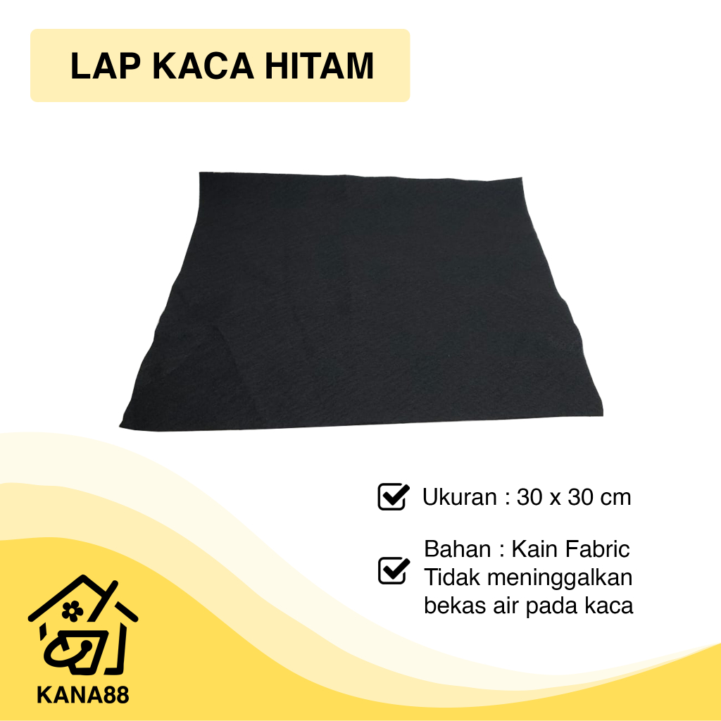 Jual Lap Kaca Hitam Fabric Lap Anti Residu Bekas Air Pembersih Kaca ...