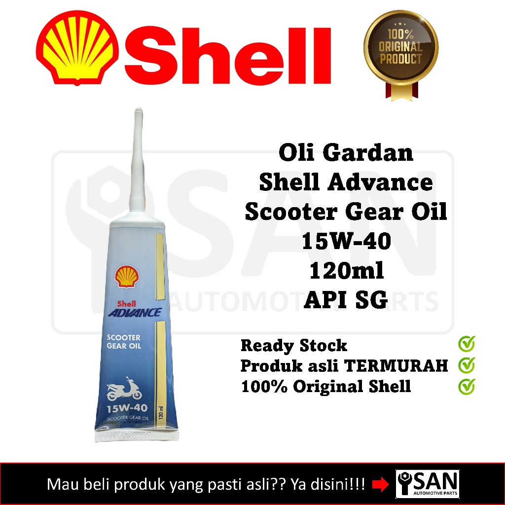 Jual Oli Gardan Shell Scooter Gear Oil 120ml Original 100% | Shopee ...