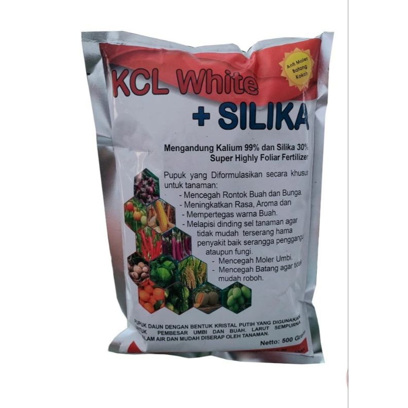 Jual KCL WHITE PLUS SILIKA 500gram MEMPERKUAT BATANG DAN ANTI REBAH | Shopee Indonesia