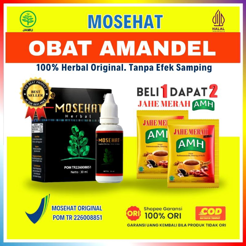 Jual MOSEHAT Obat Amandel Herbal Original Paling Ampuh Untuk Anak Dan ...