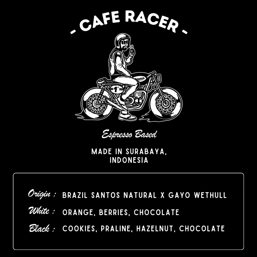 Jual Cafe Racer Blend Arabica Signature Espresso Specialty Coffee Bold ...